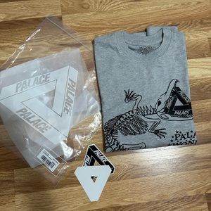 PALACE | Tops | Palace Tee Tshirt Small Grey Black Authentic With ...